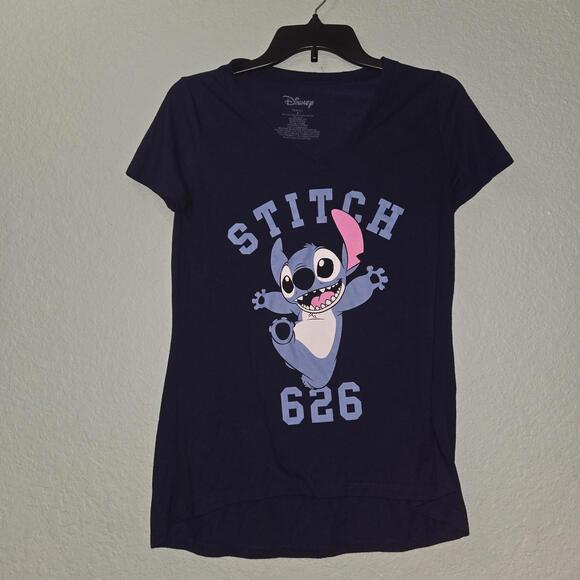 Disney | Tops | Disney Lilo And Stitch 626 Women Blue Shirt Sz S | Poshmark